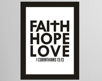 Bible verse poster | Etsy