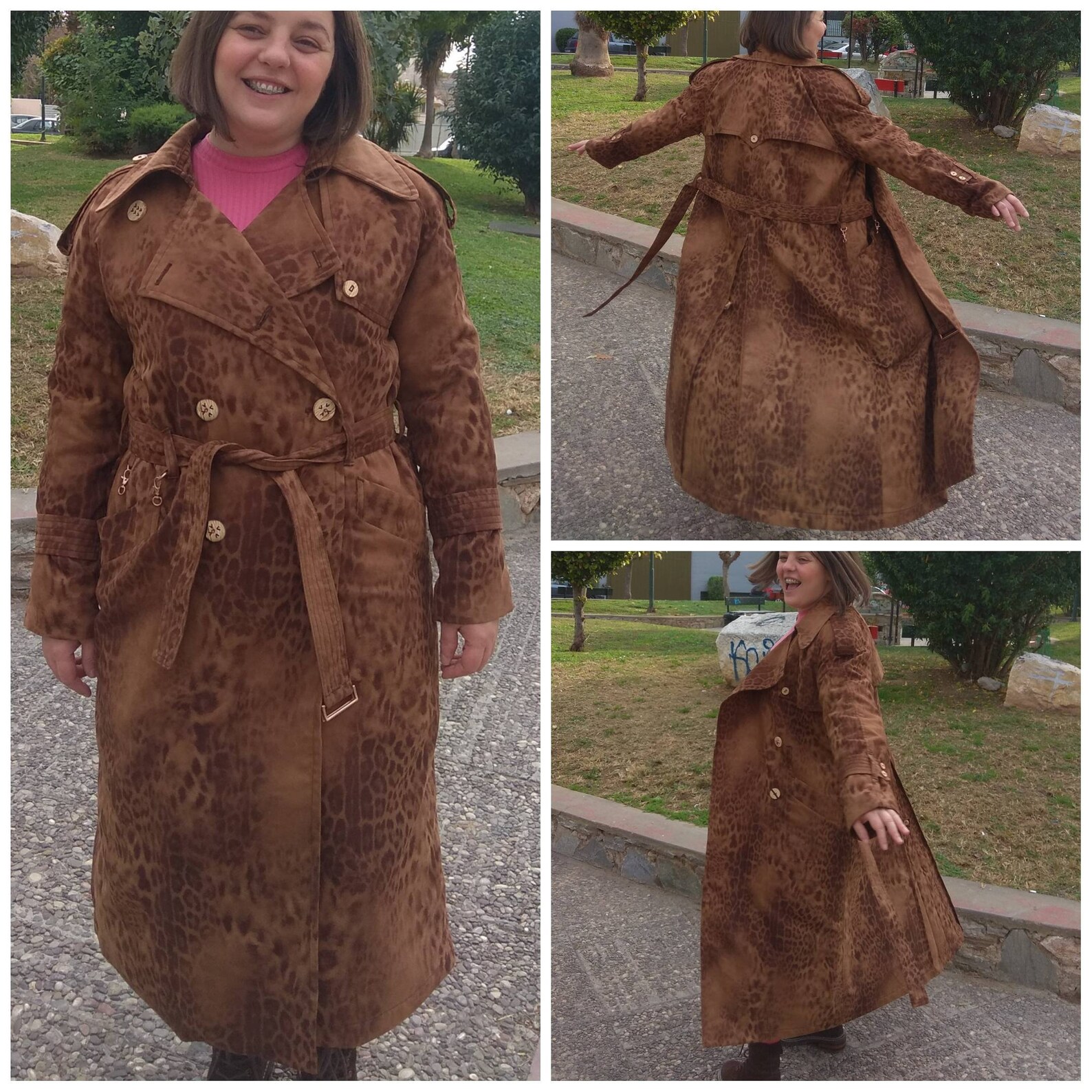 Trench Coat Sewing Pattern Penny, Projector Friendly PDF Sewing Pattern ...
