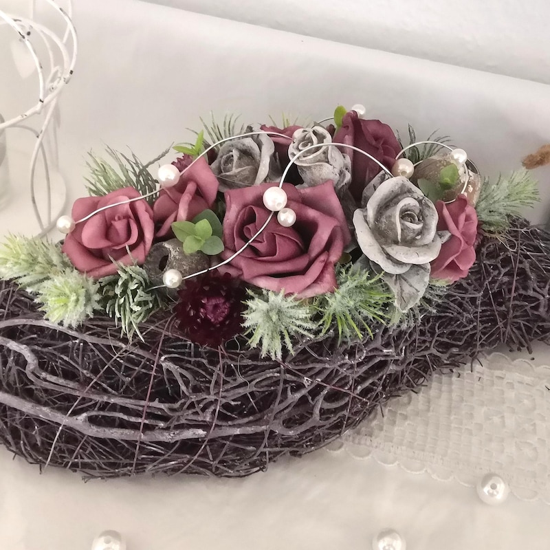 Grabschmuck Blumen Wetterfest