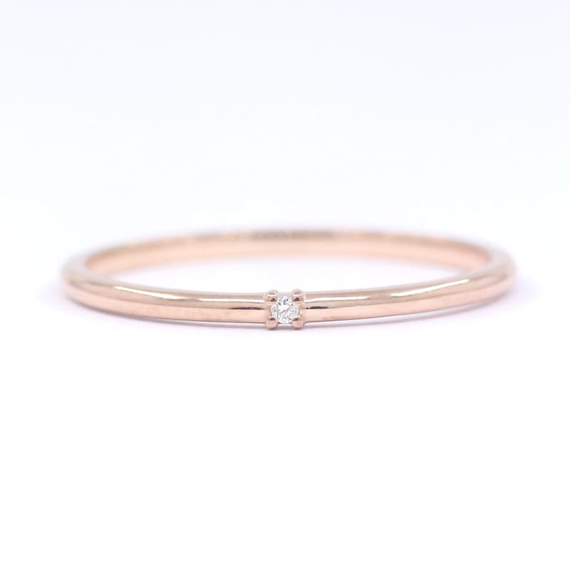 Simple Diamond Ring - Etsy