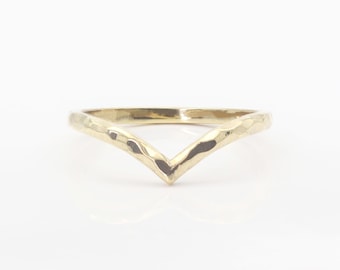 Chevron Wedding Band - Etsy