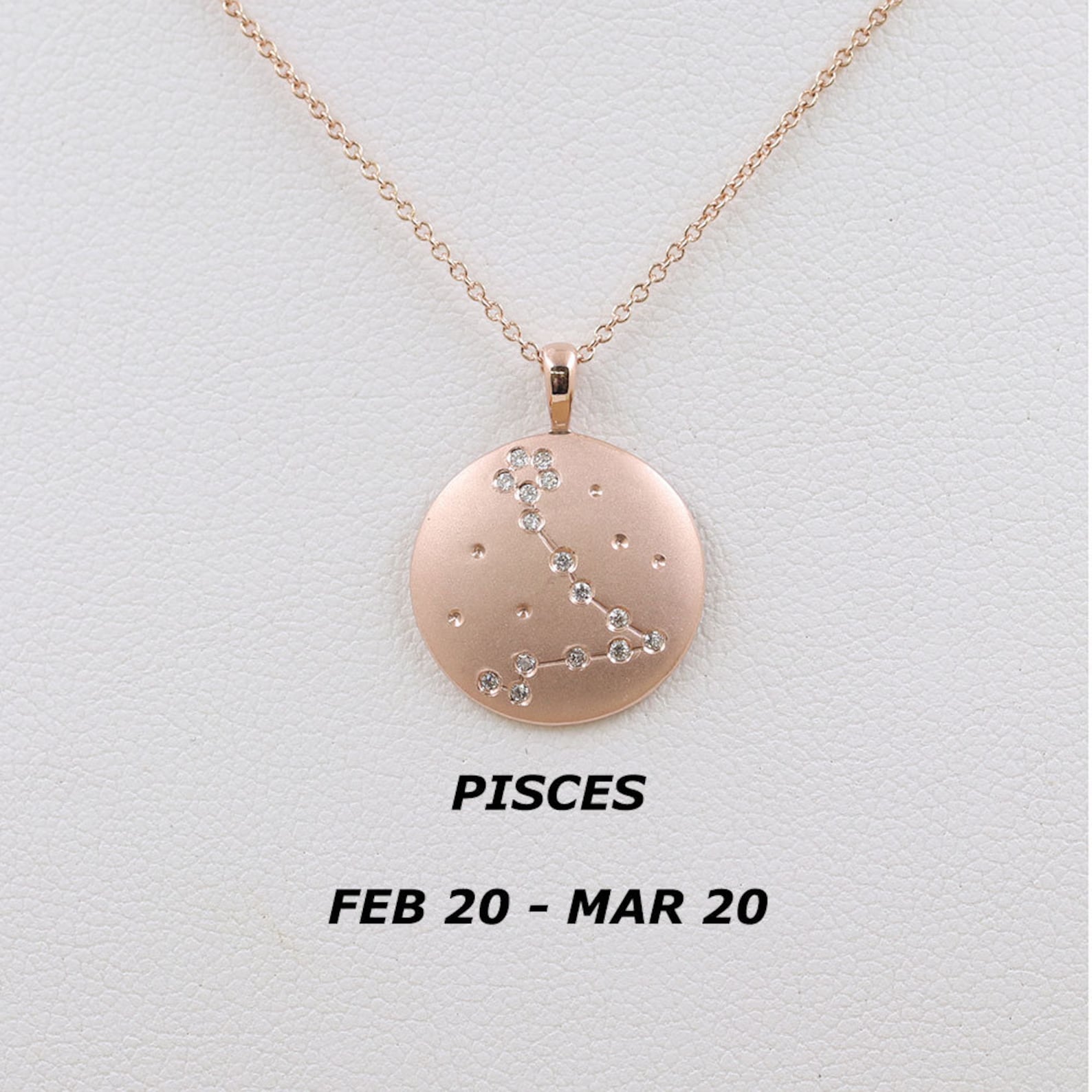 PISCES / Zodiac Sign Necklace / Constellation Pendant Necklace - Etsy