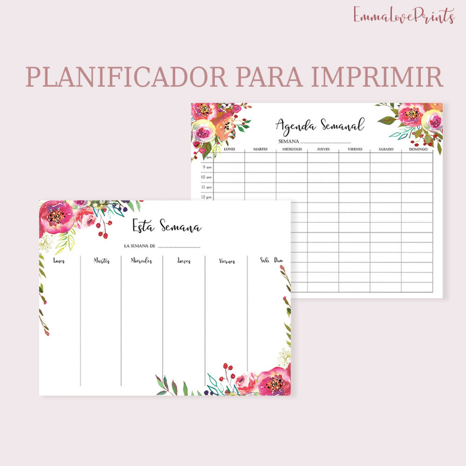 Life Planner Printable Daily Planner Pages Floral Planner - Etsy