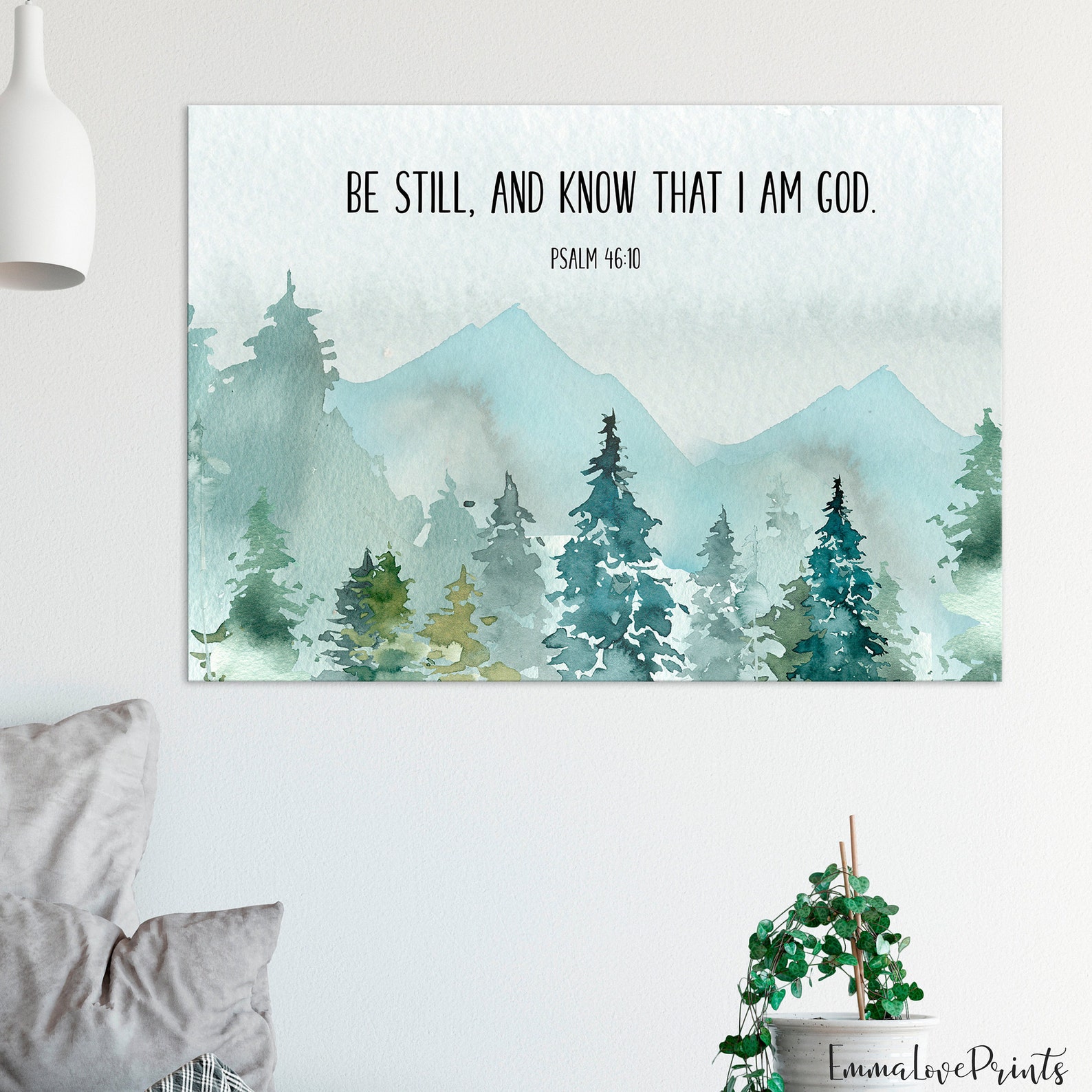 Psalm 46:10 Scripture Prints Bible Verse Prints Be Still | Etsy