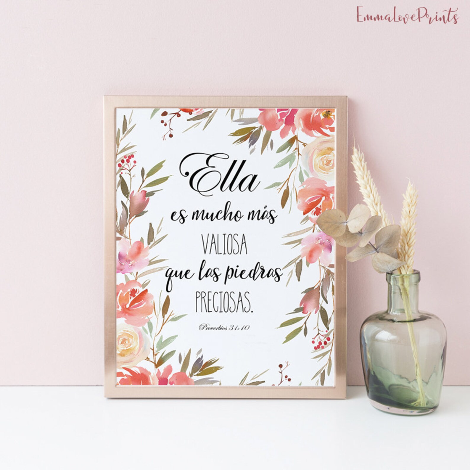 Spanish Print Bible Verse Print Proverbs 31 10 Autumn - Etsy
