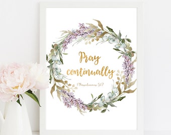 Pray Continually - Etsy