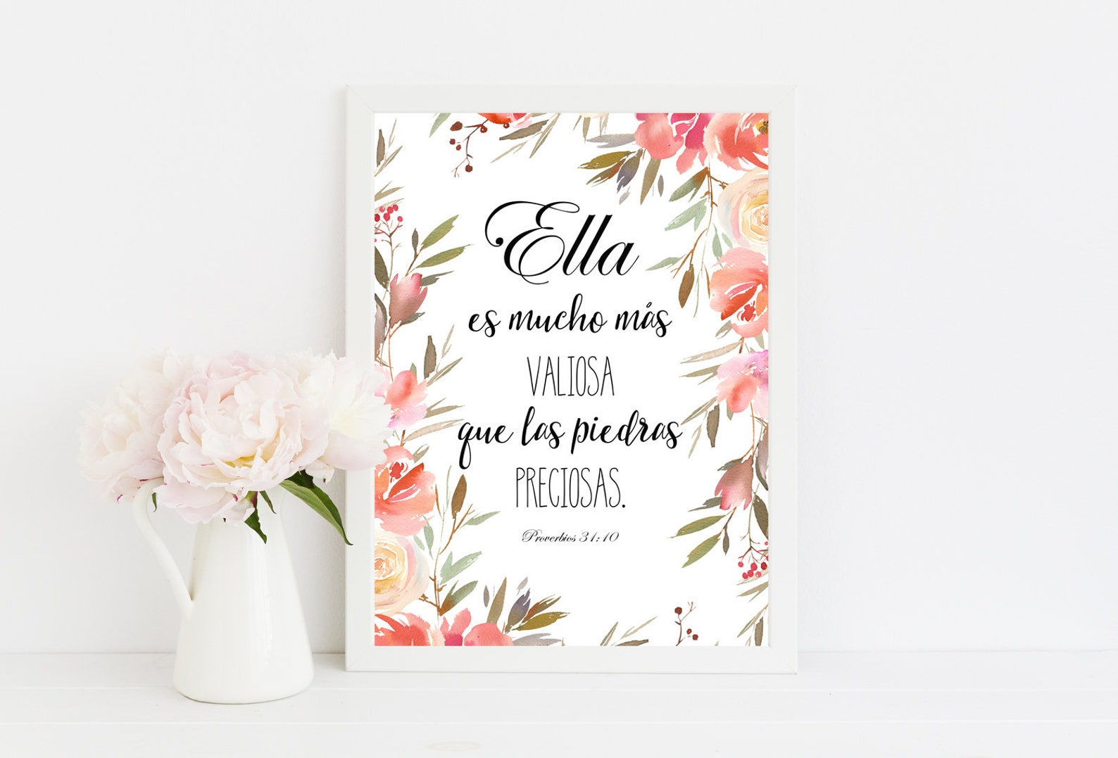 Spanish Print Bible Verse Print Proverbs 31 10 Autumn - Etsy