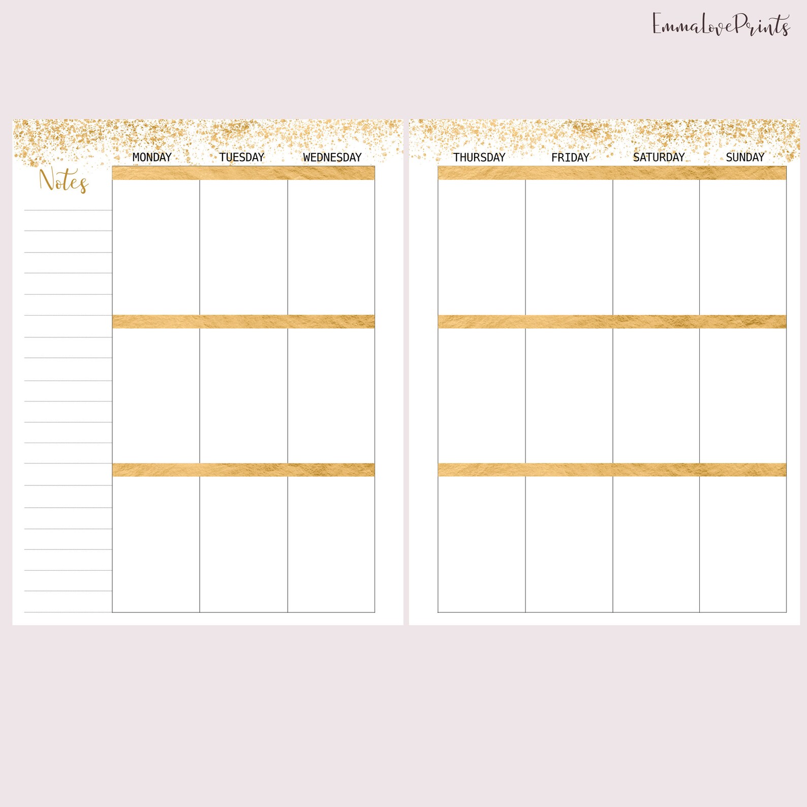 Big Happy Planner Inserts Big Happy Planner Refills Weekly | Etsy