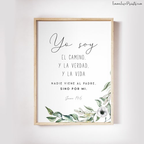 Spanish Bible Verse Prints John 14 27 Peace I Leave With - Etsy