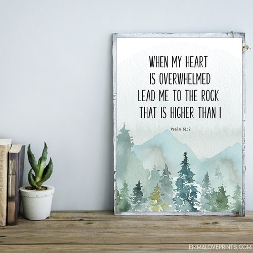 Psalm 19 14 Bible Verse Prints Christian Wall Art Printable - Etsy