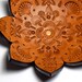 Floral Leather Ring Dish Boho Leather Decor Floral Shaped - Etsy