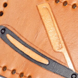 Straight Razor Patch Leather Sew on Barber Patch 3.5 X - Etsy