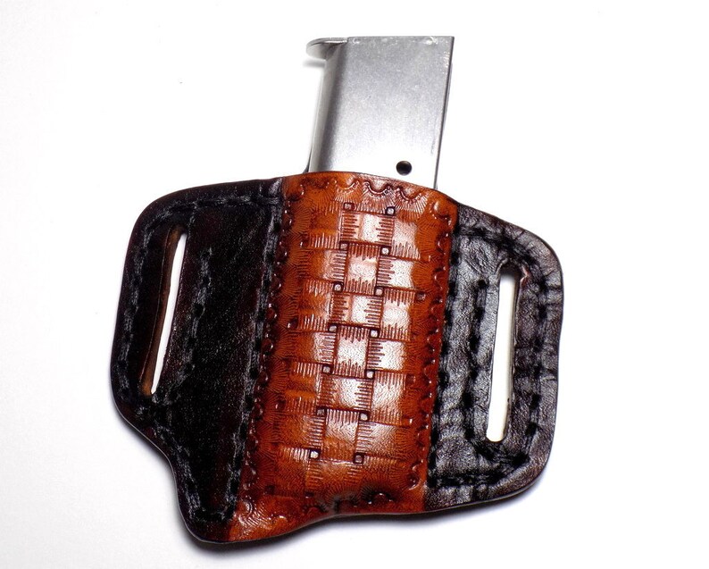 1911 Magazine Pouch Leather Open Carry Canted Mag Holster - Etsy