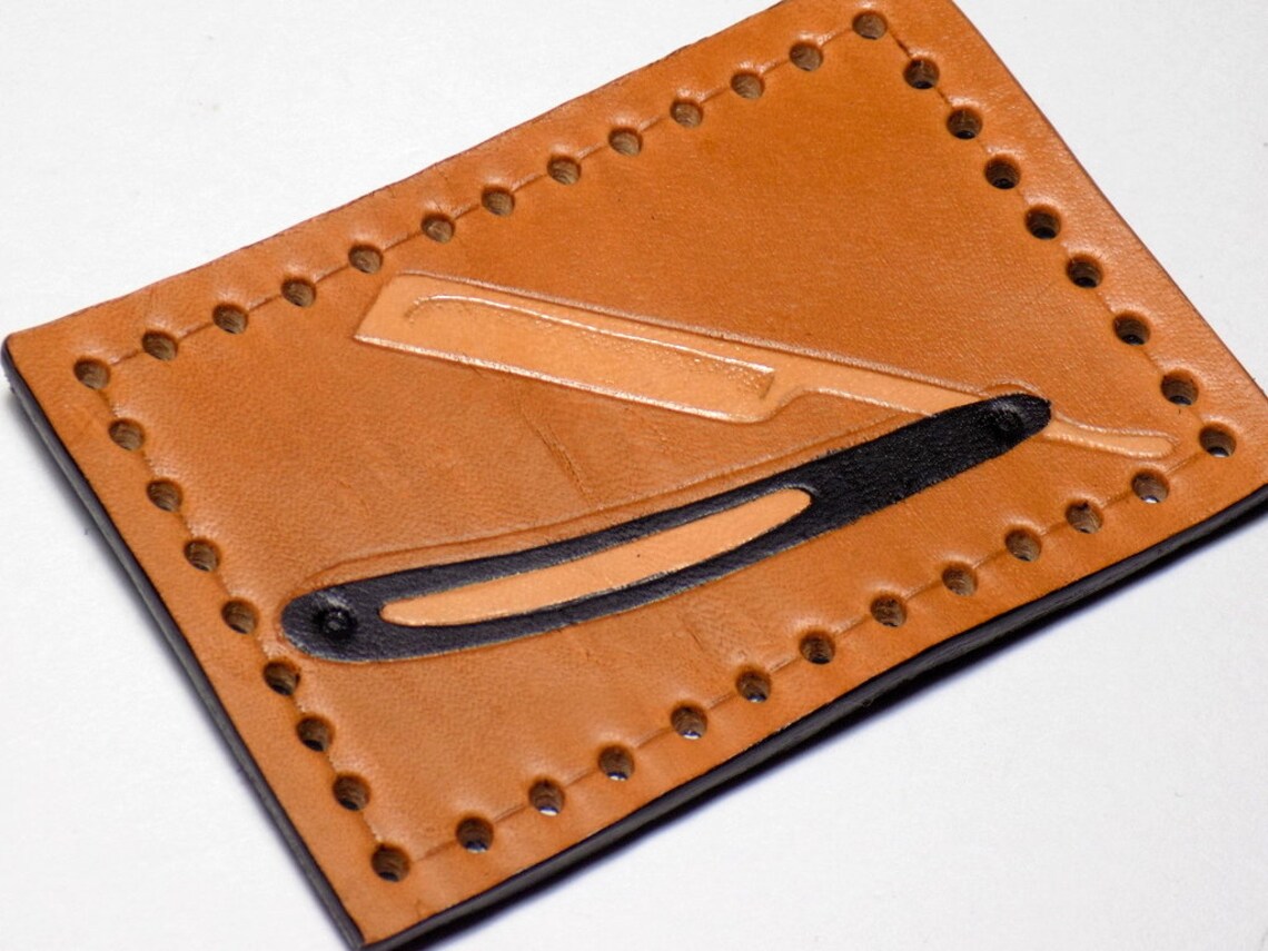 Straight Razor Patch Leather Sew on Barber Patch 3.5 X | Etsy