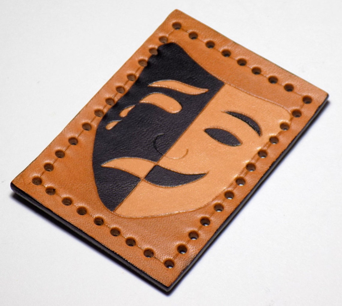 Comedy & Tragedy Patch Leather Sew on Drama Theater Patch | Etsy