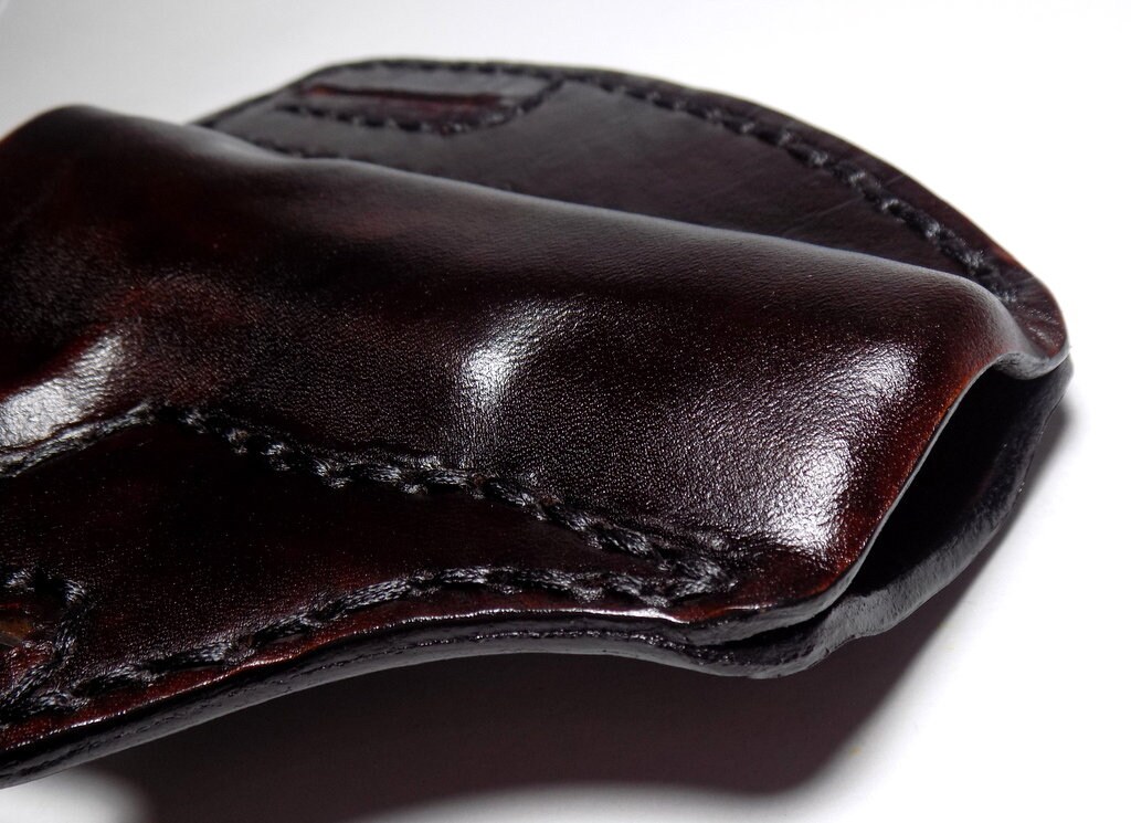 1911 Brown Leather Holster Open Carry OWB Canted Pancake - Etsy