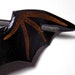 Leather Bat Barrette, Black Bat Hair Slide, Wooden Hair Stick ...