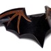 Leather Bat Barrette, Black Bat Hair Slide, Wooden Hair Stick ...