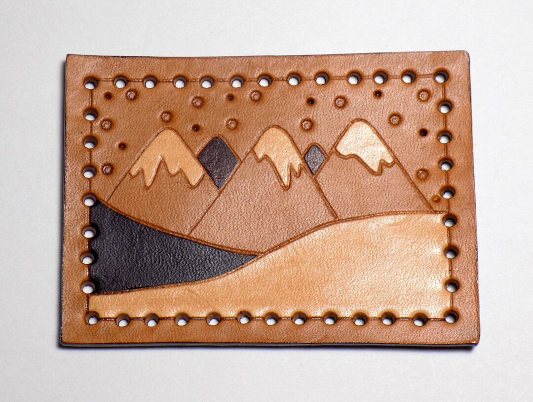 Mountain Explorer Patch, Leather Sew on Hiking & Camping Patch, 3.5" X ...
