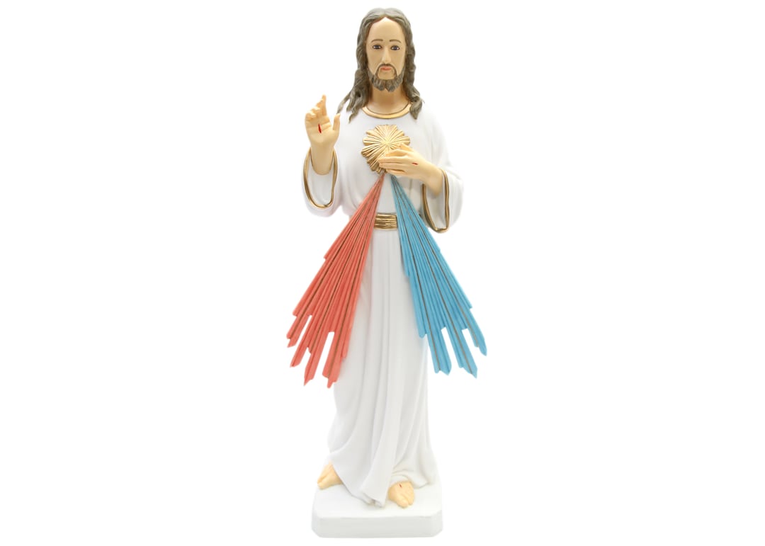 23.5 Inch Divine Mercy Jesus Christ Catholic Religious Statue Sculpture ...