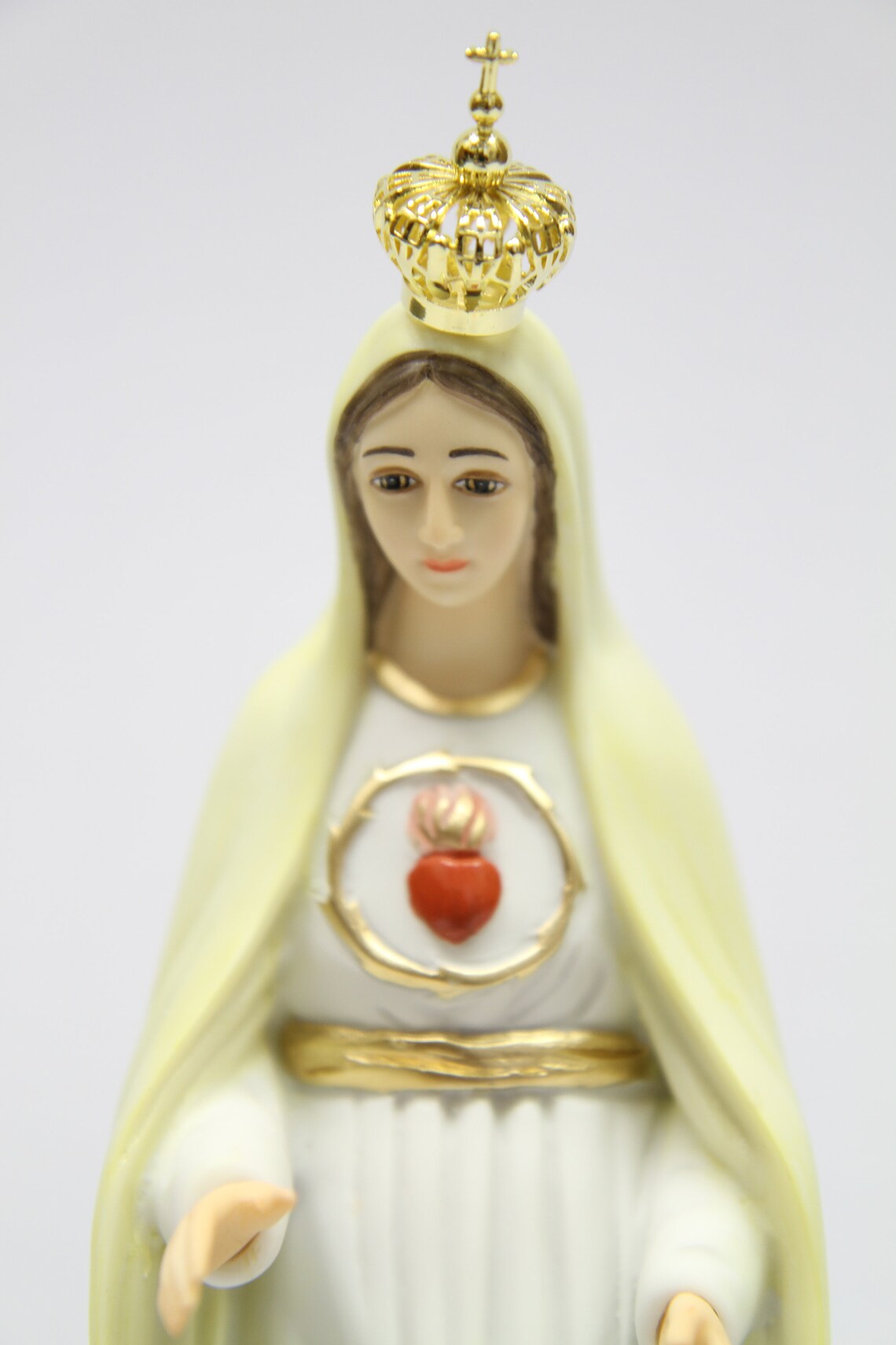12 Our Lady of Fatima With Metal Crown Virgin Mary - Etsy UK