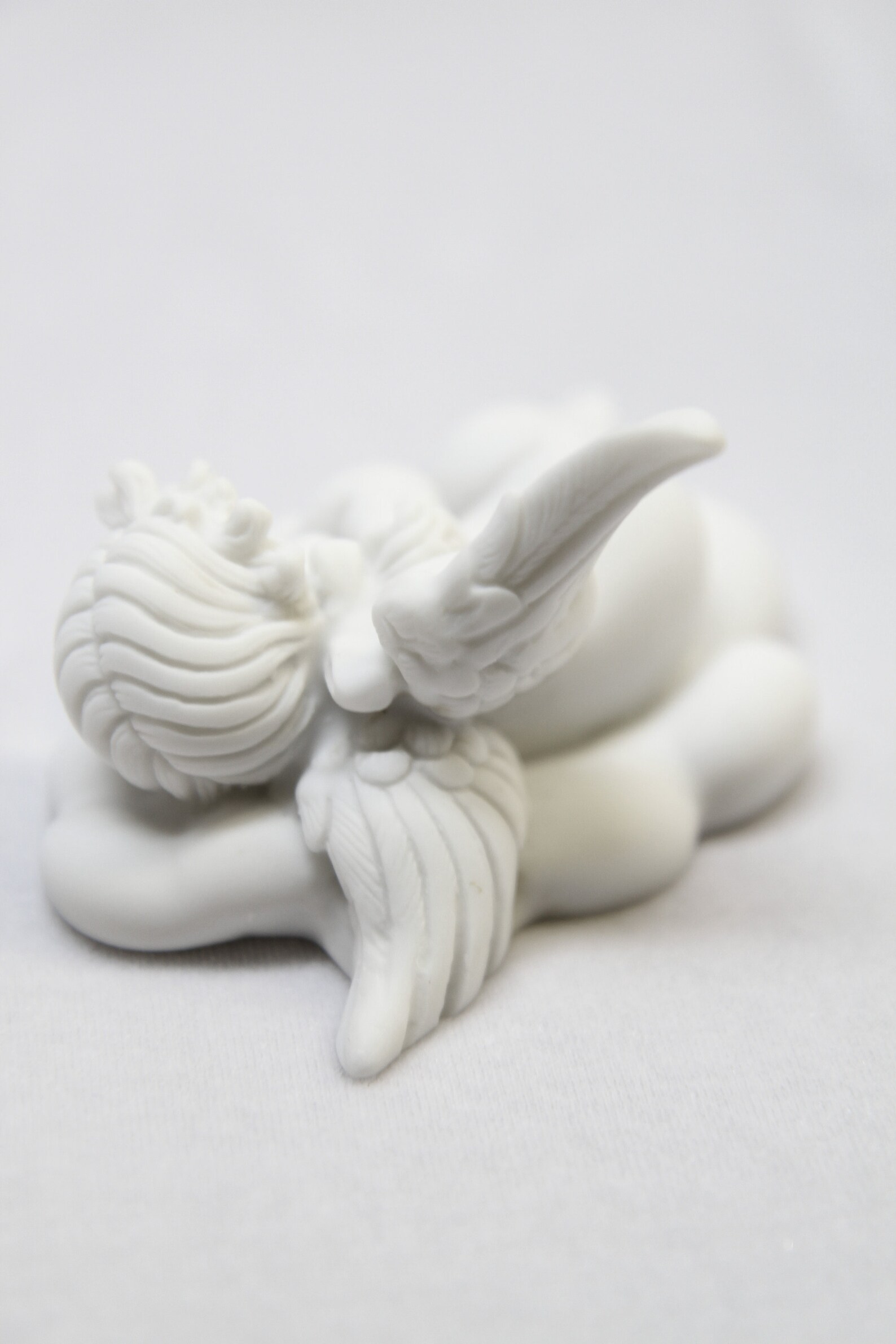 Cute Little Baby Angel Sleeping on the Clouds Statue Sculpture | Etsy