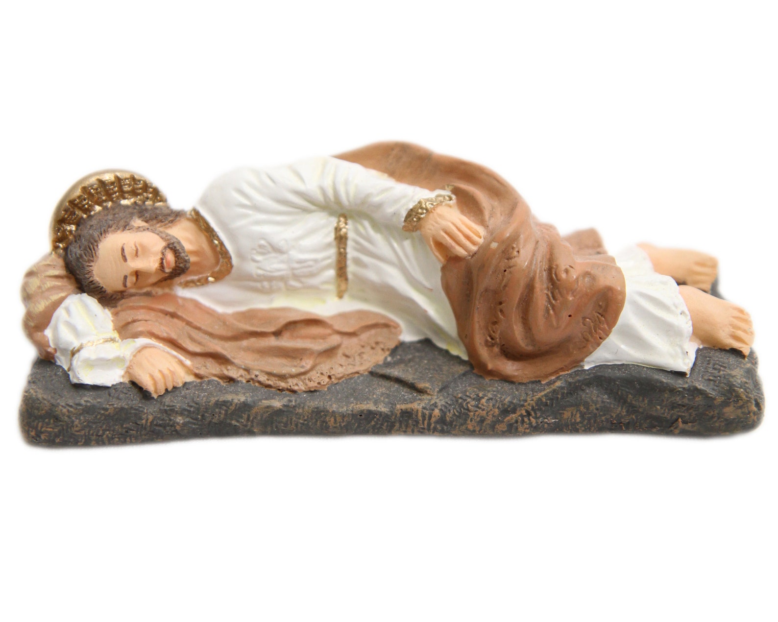 4.75 Sleeping Saint St Joseph Catholic Statue Sculpture - Etsy