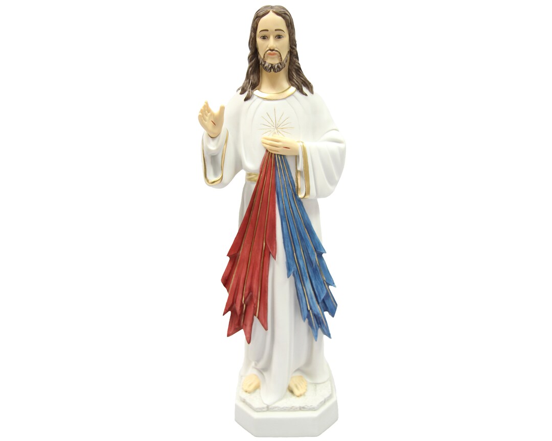 19 Inch Divine Mercy Jesus Christ Catholic Religious Statue Sculpture ...