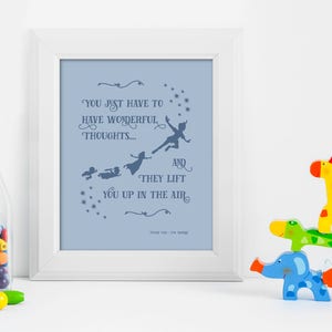 Peter Pan Print Peter Pan Quote JM Barrie Quote Print Peter - Etsy