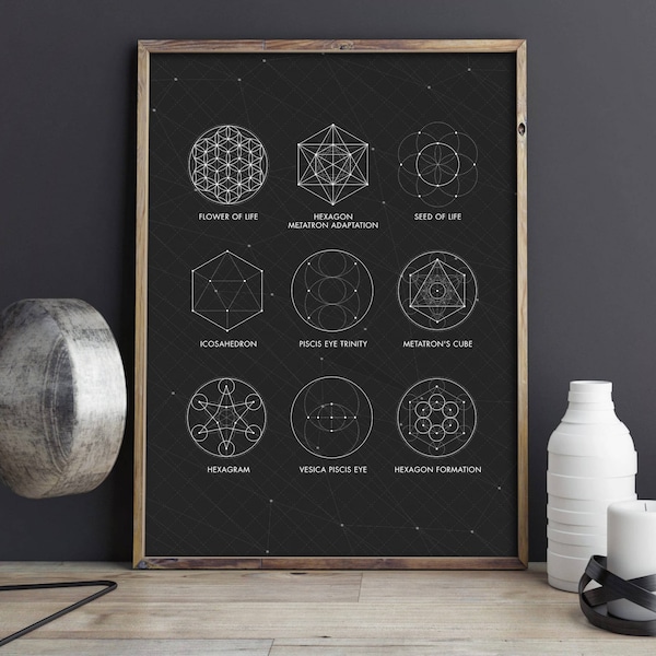 Sacred Geometry Print - Etsy
