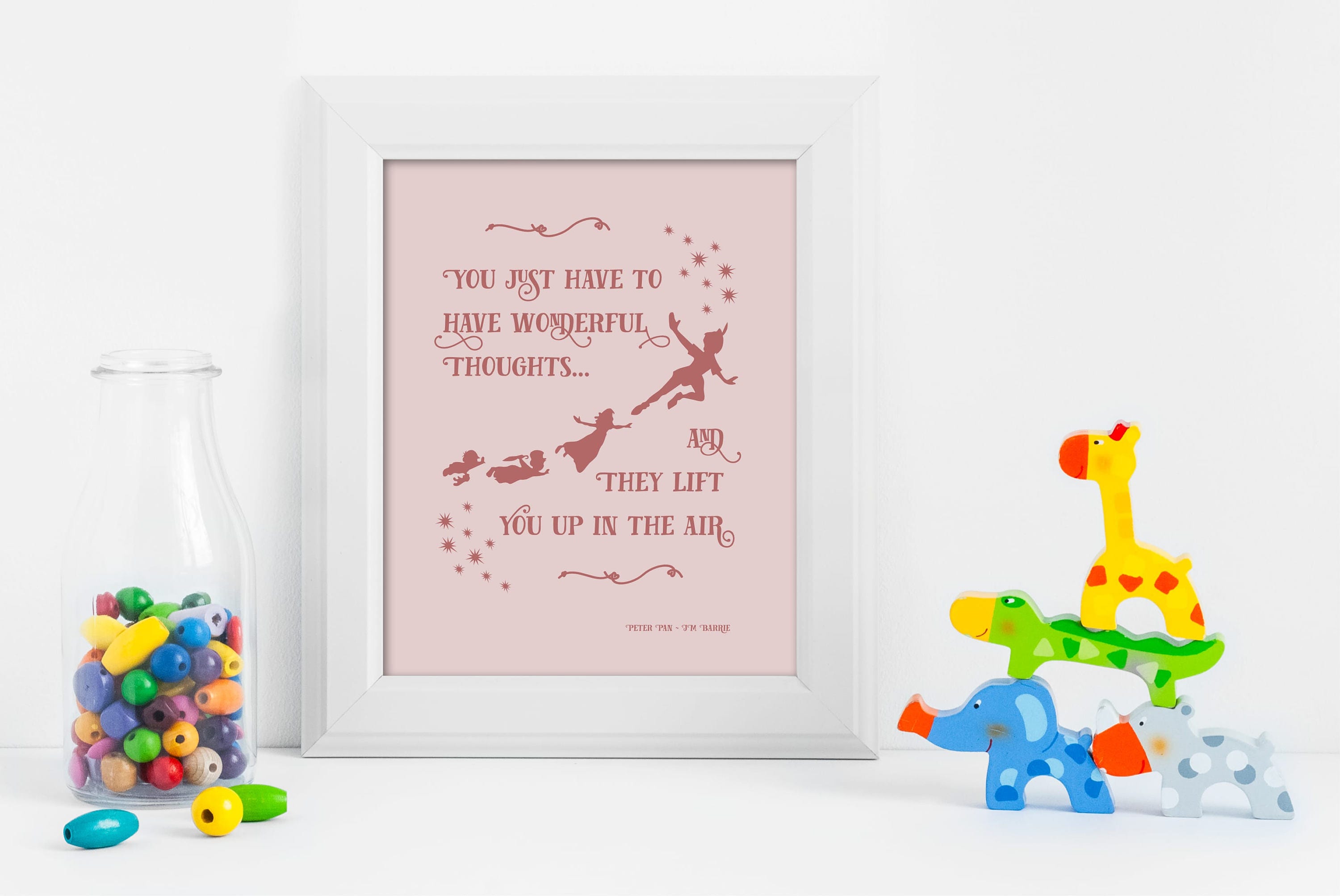 Peter Pan Print Peter Pan Quote JM Barrie Quote Print Peter - Etsy
