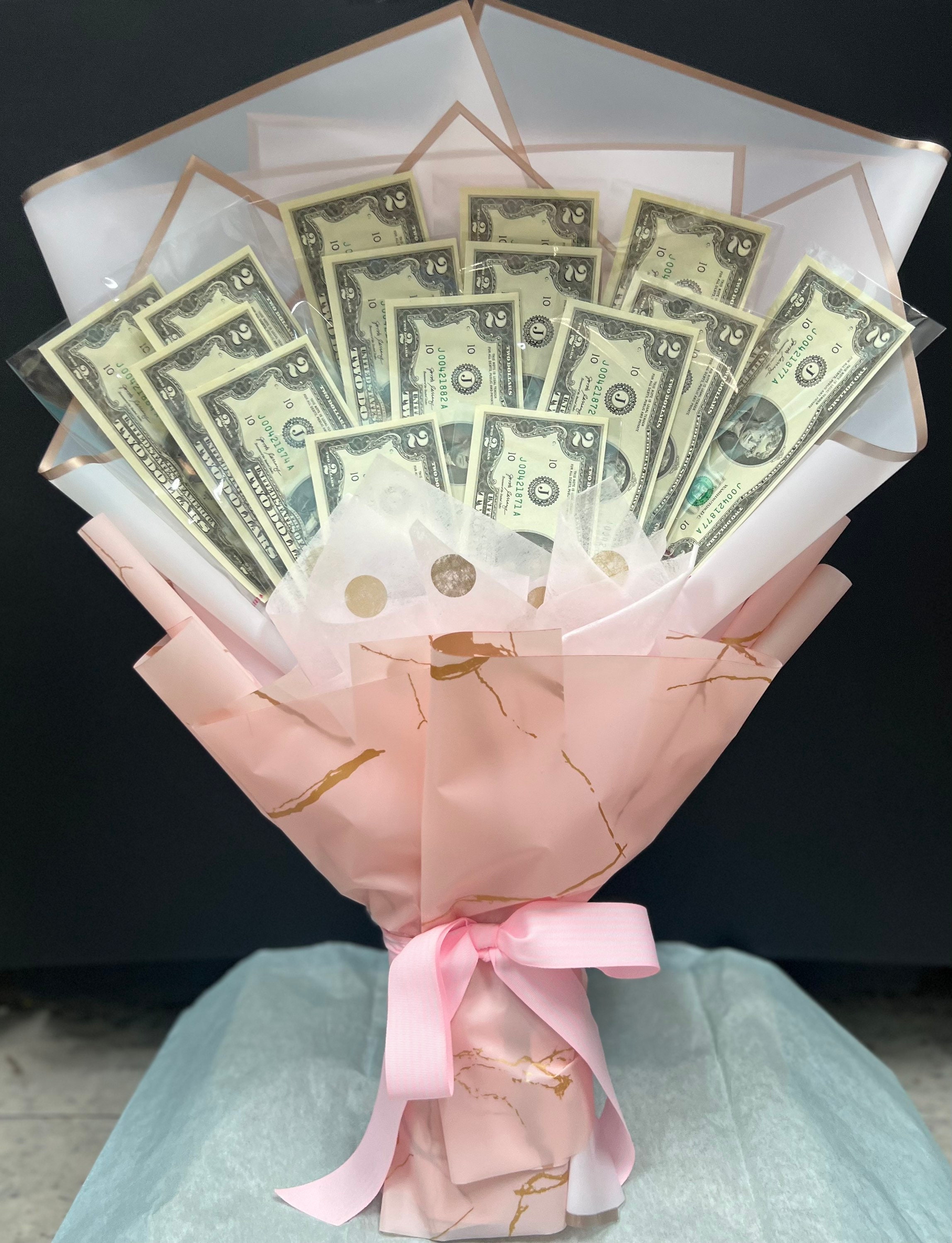 Pre Diy Money Bouquet By Kk House No Money Included Etsy