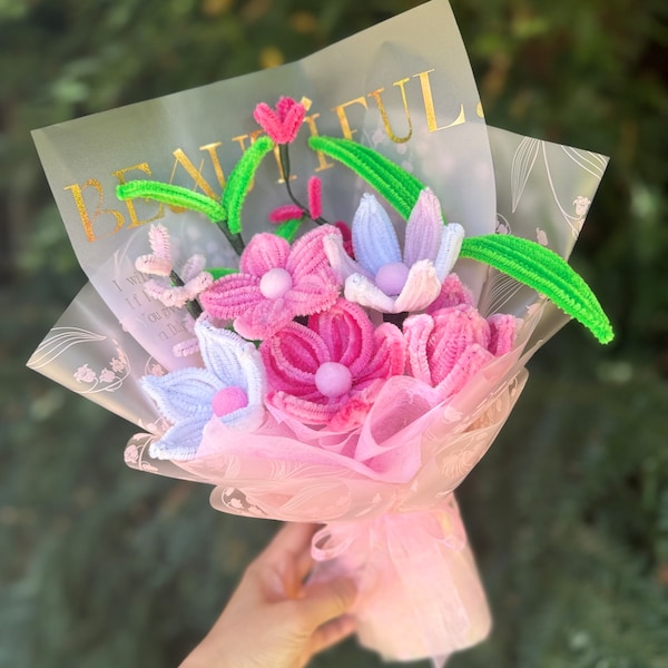 Fuzzy Wire Flowers - Etsy