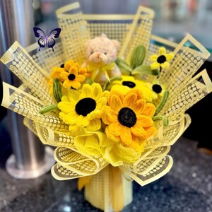 Best Selling Fuzzy Wire Bouquet Designed by KK House (100% Handmade) - Etsy