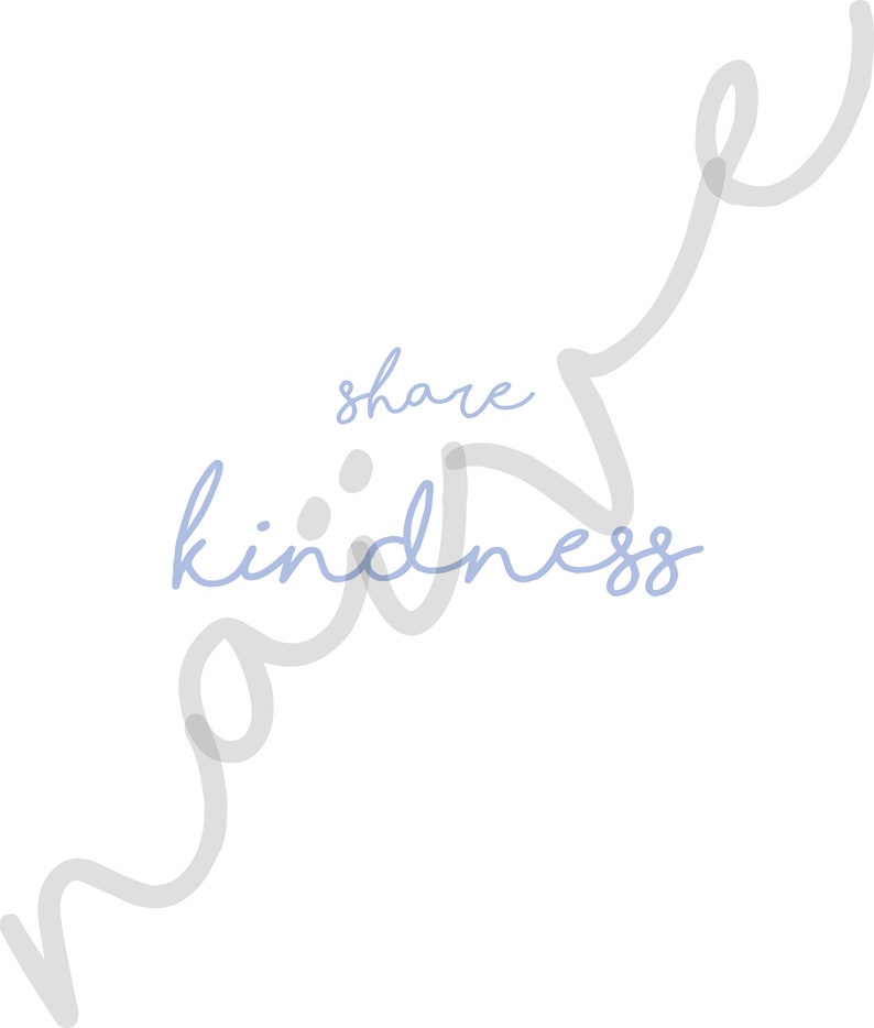 Share Kindness Graphic Design Poster & Digital Print - Etsy