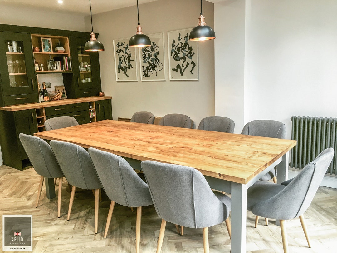 10 Seater Dining Table 8ft Table Table Set Moderntable Kitchen Table KRUD T2 Table 240cm V2 Etsy UK