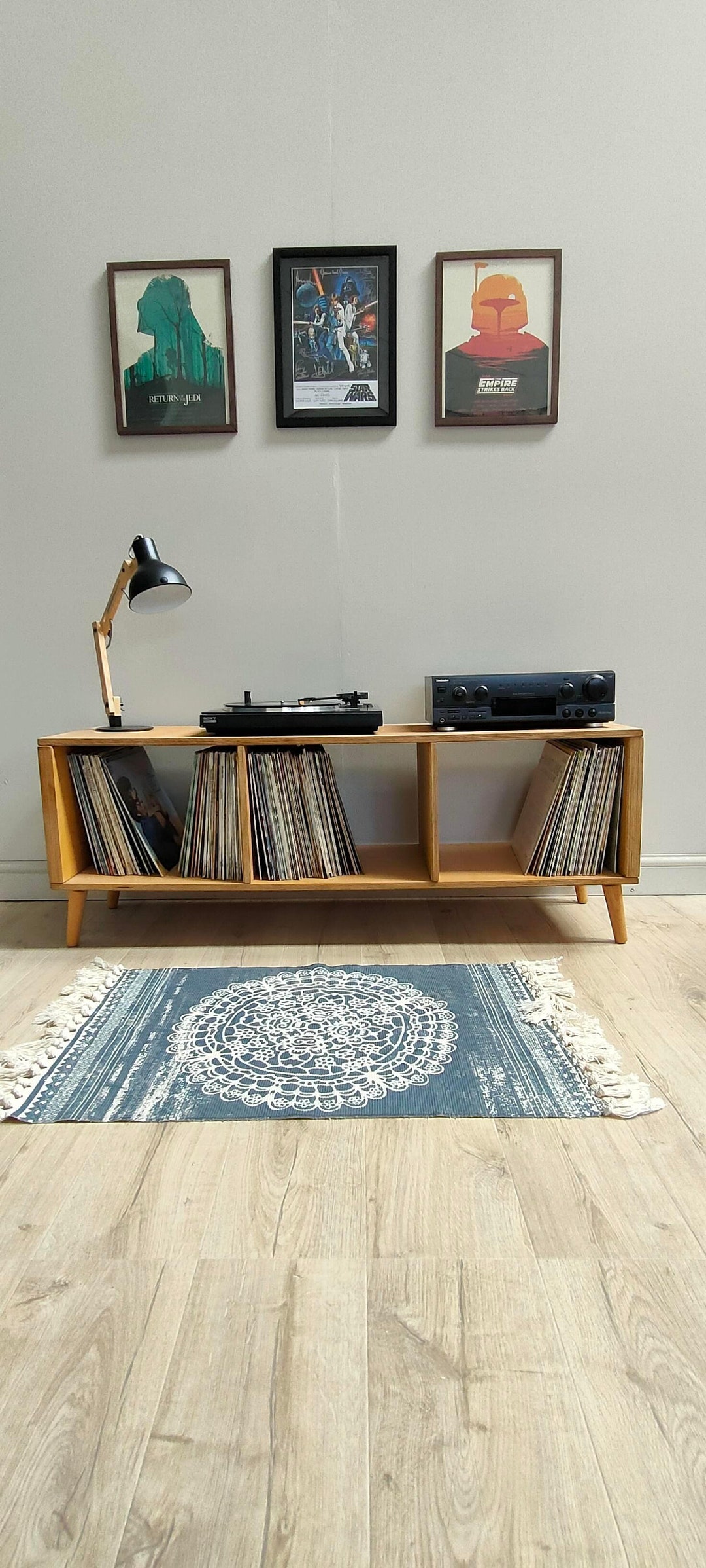 Small Record Player Table | Vinyl Record Storage | Turntable Stand ...