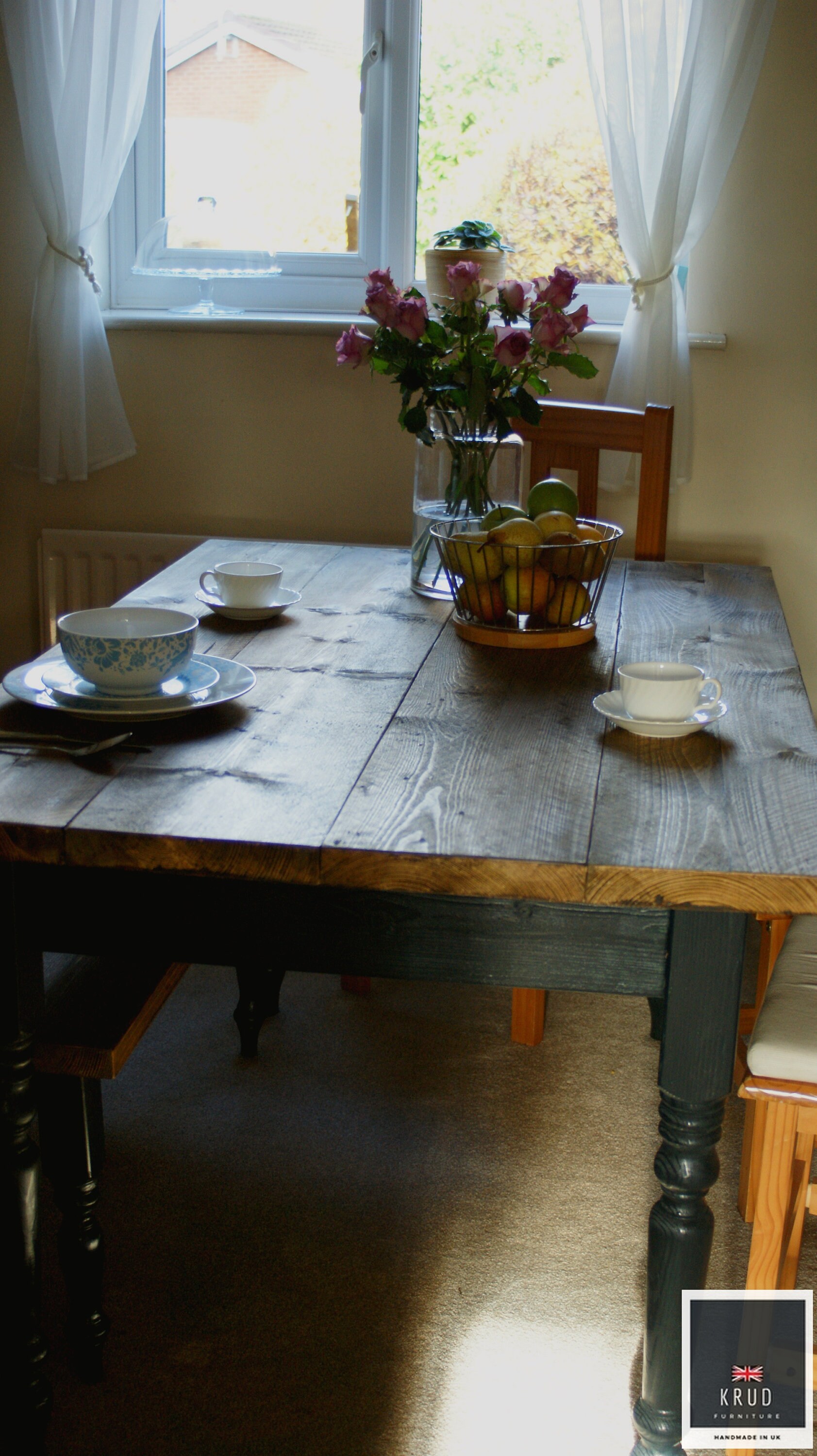 Farmhouse Table 6 Seater Kitchen Table 4.5 Ft Table | Etsy