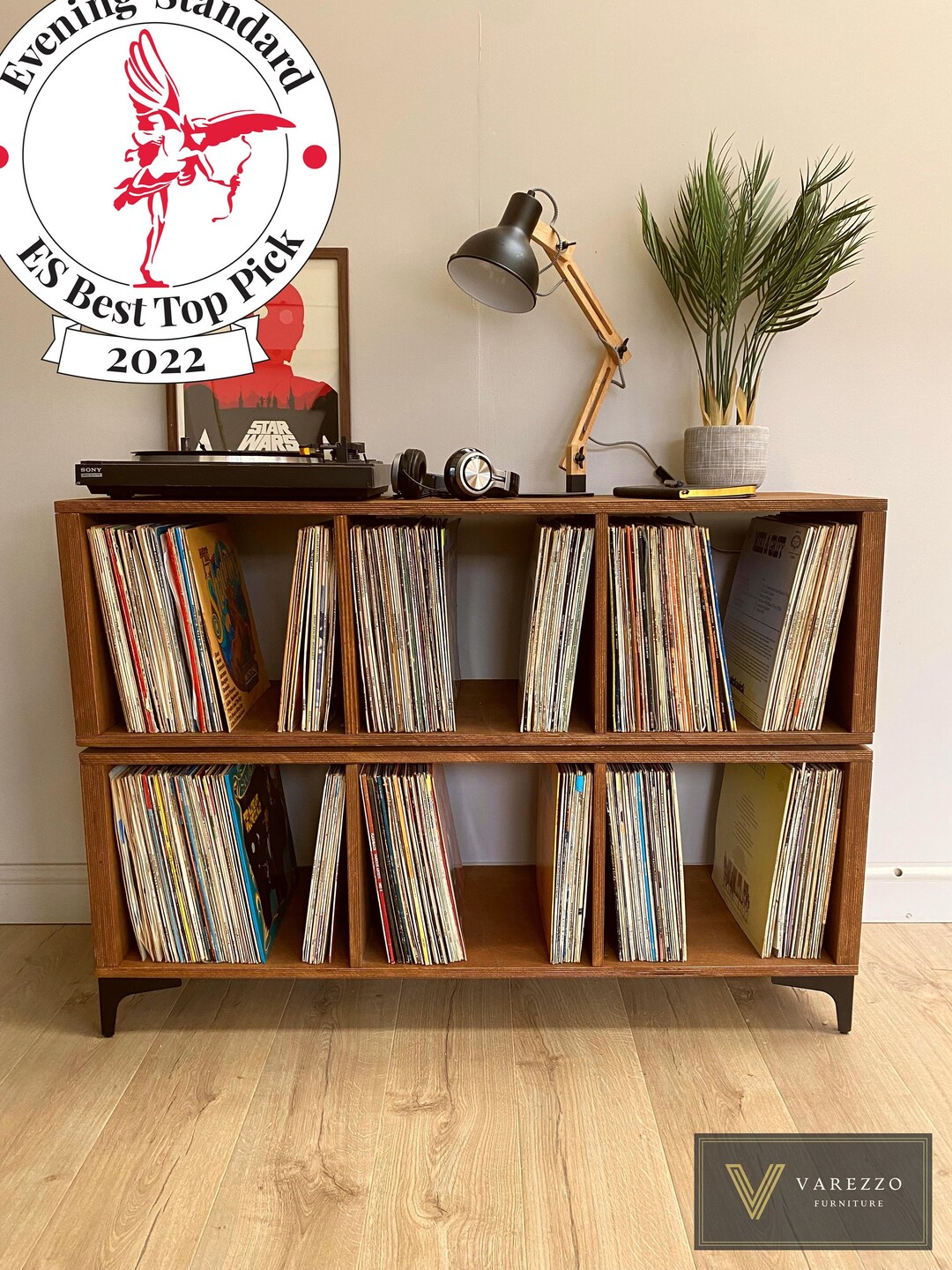 Tall Record Player Table Vinyl Record Storage Turntable - Etsy