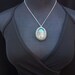 Chainmaille Pendant Necklace Wrapped Labradorite Cabochon Natural ...