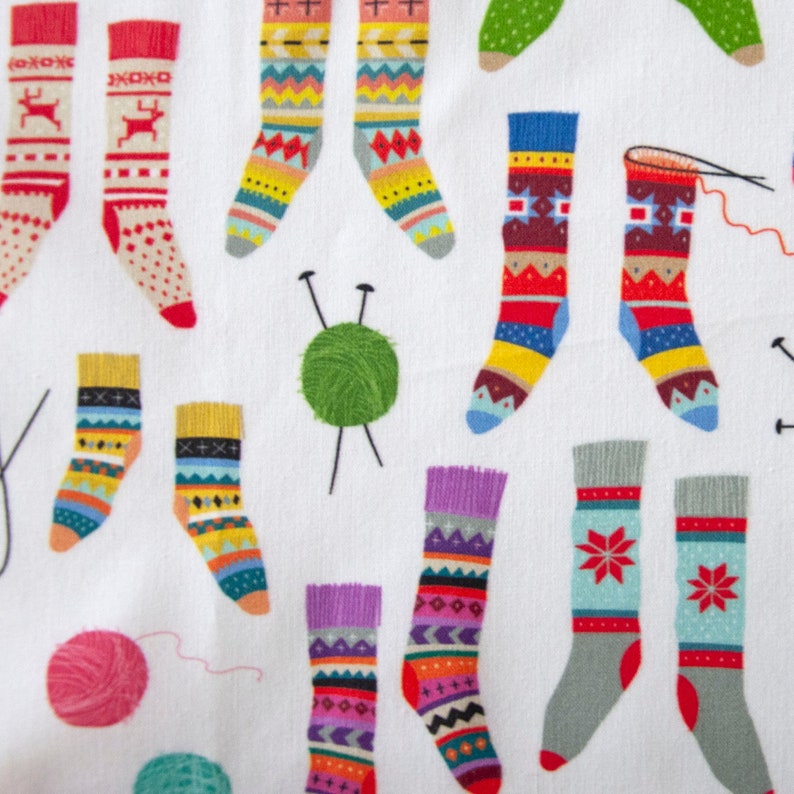 Fancy Fairisle Feet Fabric - Etsy