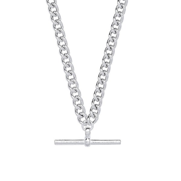 925 Silver T Bar Necklace - Etsy