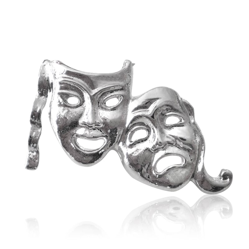 Theatre Mask Lapel Pin - Etsy