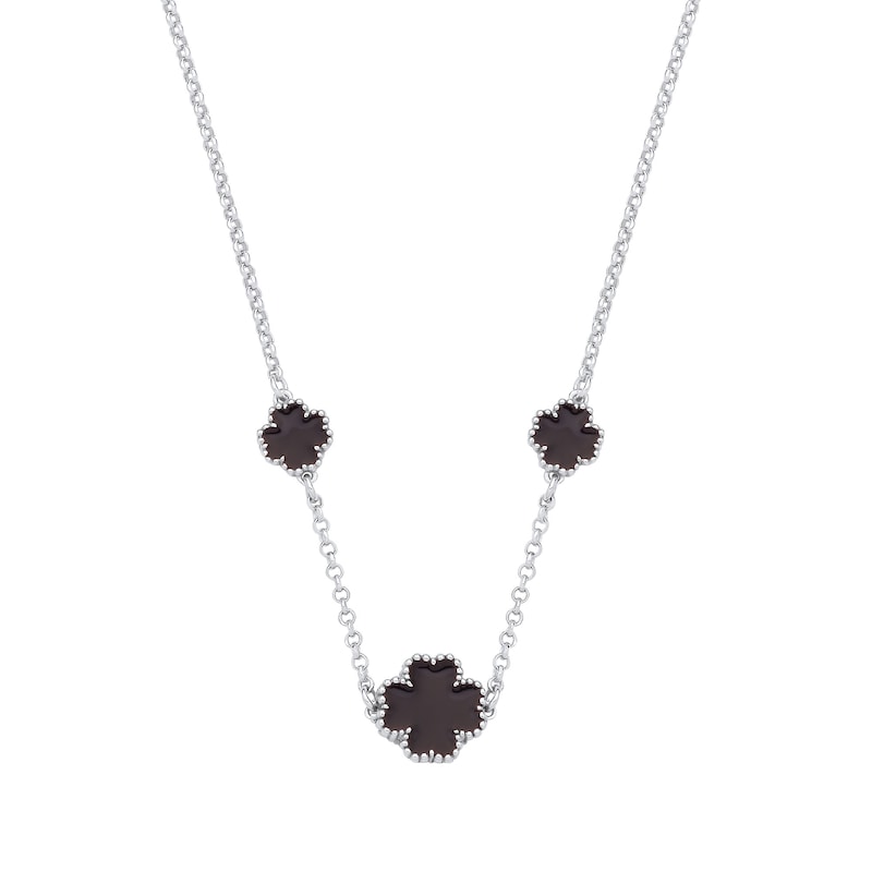 Black Clover Necklace - Etsy