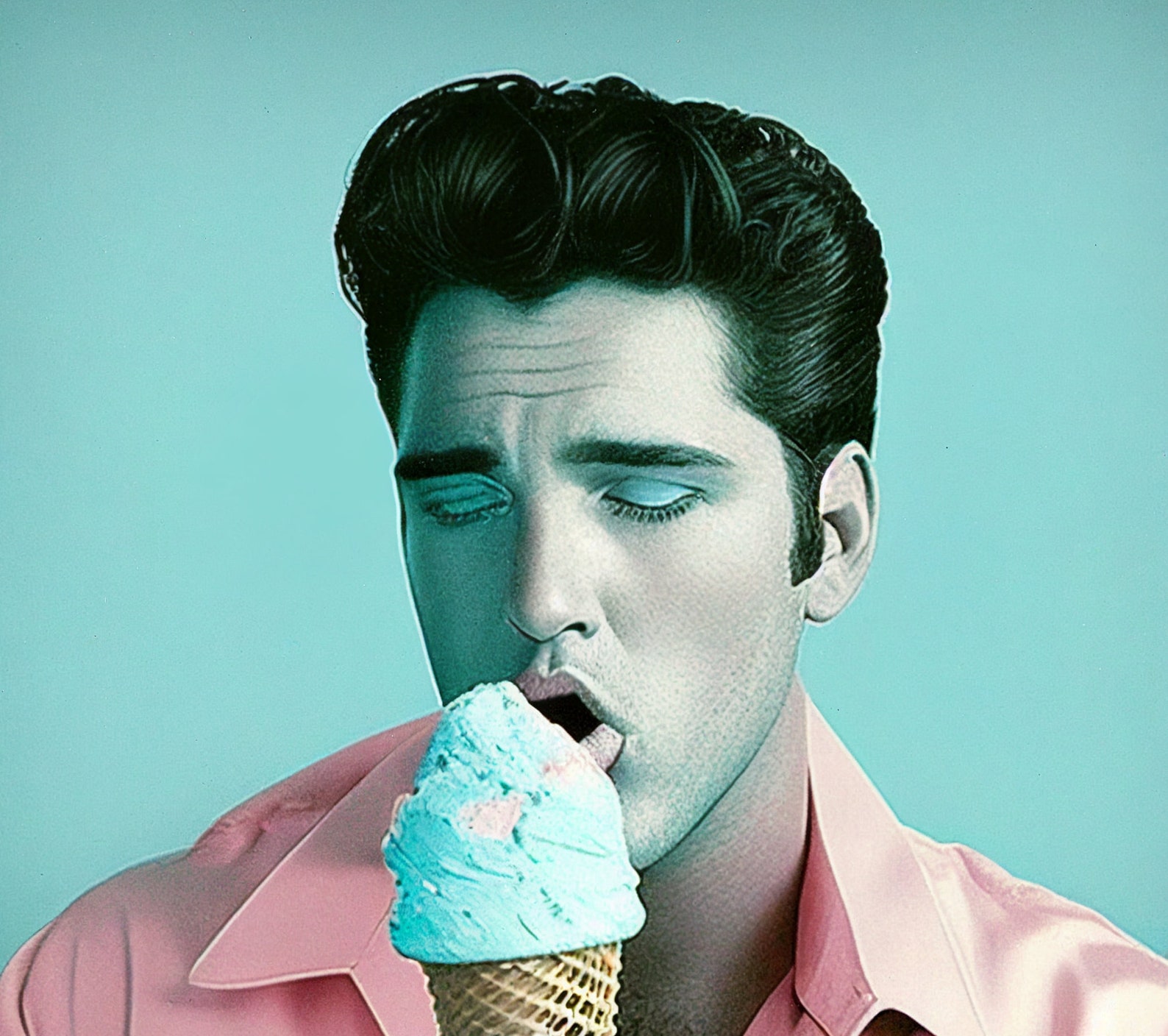 Elvis Canvas Wall Art Print - Retro Art Wall Decor - Vintage Elvis ...