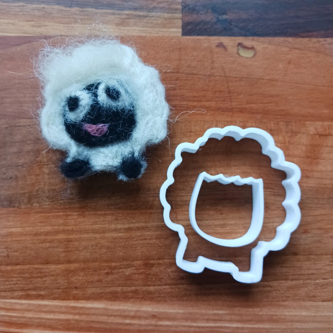 Lamb Face Needle Felting Template Outline Stencil Easter Brooch ...