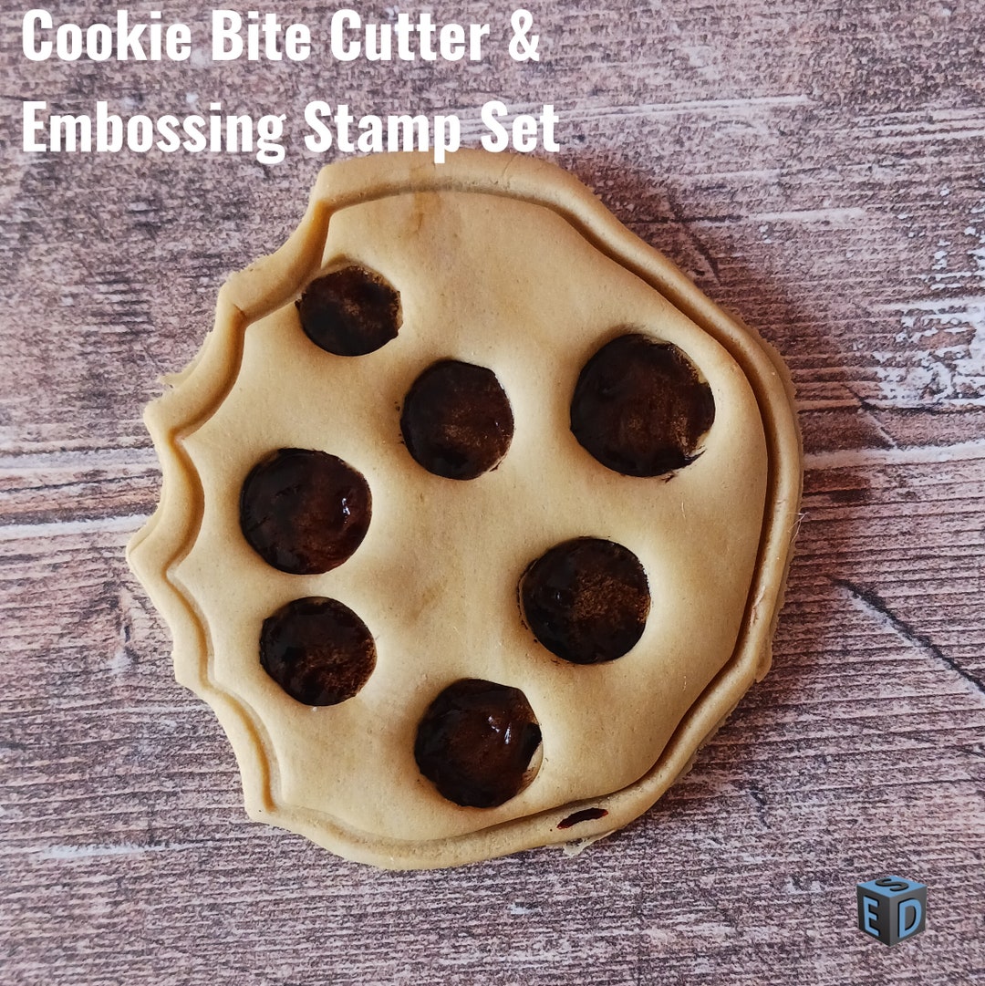 Cookie Bite Mark/leave My Cookie Alone Cookie Cutter Embossing Stamp ...