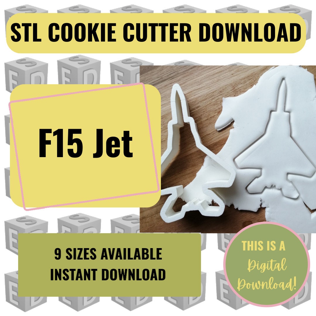 F15 Fighter Jet Cookie Cutter STL File (digital Download) - Etsy