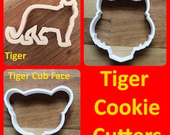 Tiger Face 100 Cookie Cutter Set - Etsy