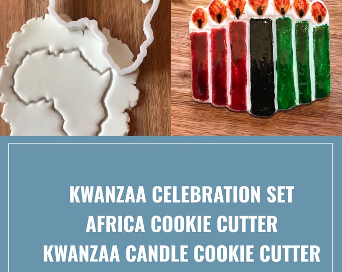 Kwanzaa Candle Cookie Cutter Biscuit Pastry Fondant Stencil Africa ...